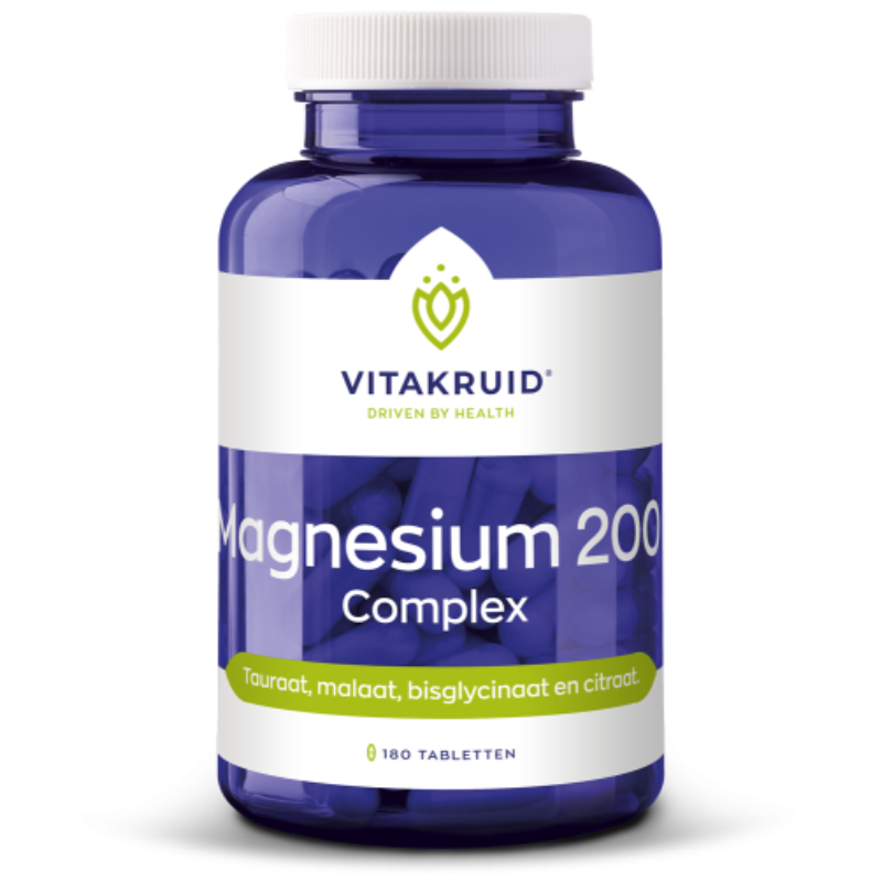 Vitakruid Magnesium 200 complex (180 tabletten) | Natuurlijkbesteld.nl