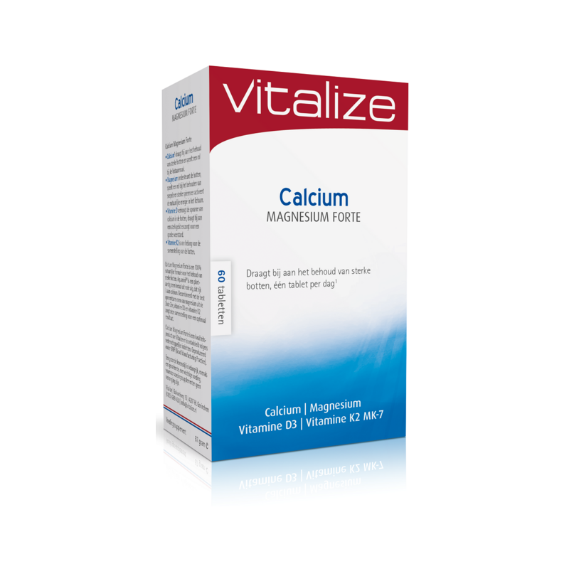 Vitalize Calcium magnesium forte (60 tabletten) | Natuurlijkbesteld.nl