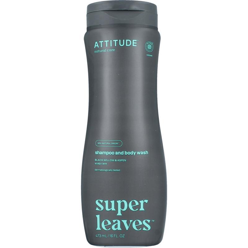 Shampoo & bodywash 2 in 1 super leaves | Natuurlijkbesteld.nl