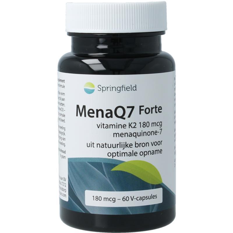 Springfield MenaQ7 Forte vitamine K2 180 mcg (60 capsules ...