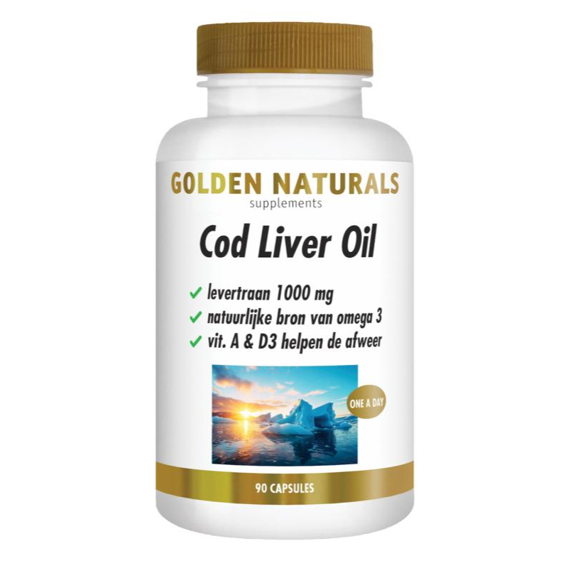 Golden Naturals Cod liver oil (90 softgels) | Natuurlijkbesteld.nl