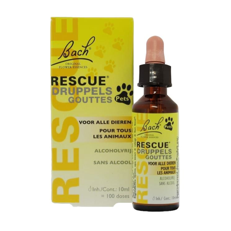 Bach Rescue pets druppels (10ml) | Natuurlijkbesteld.nl